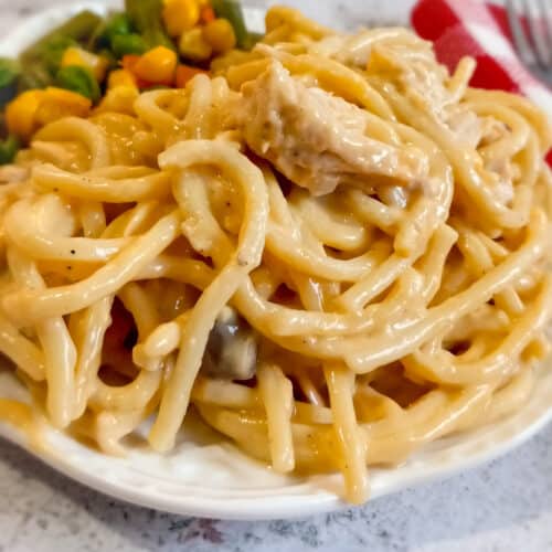 Chickenetti Recipe (Amish Chicken Noodle Casserole) - Amish Heritage