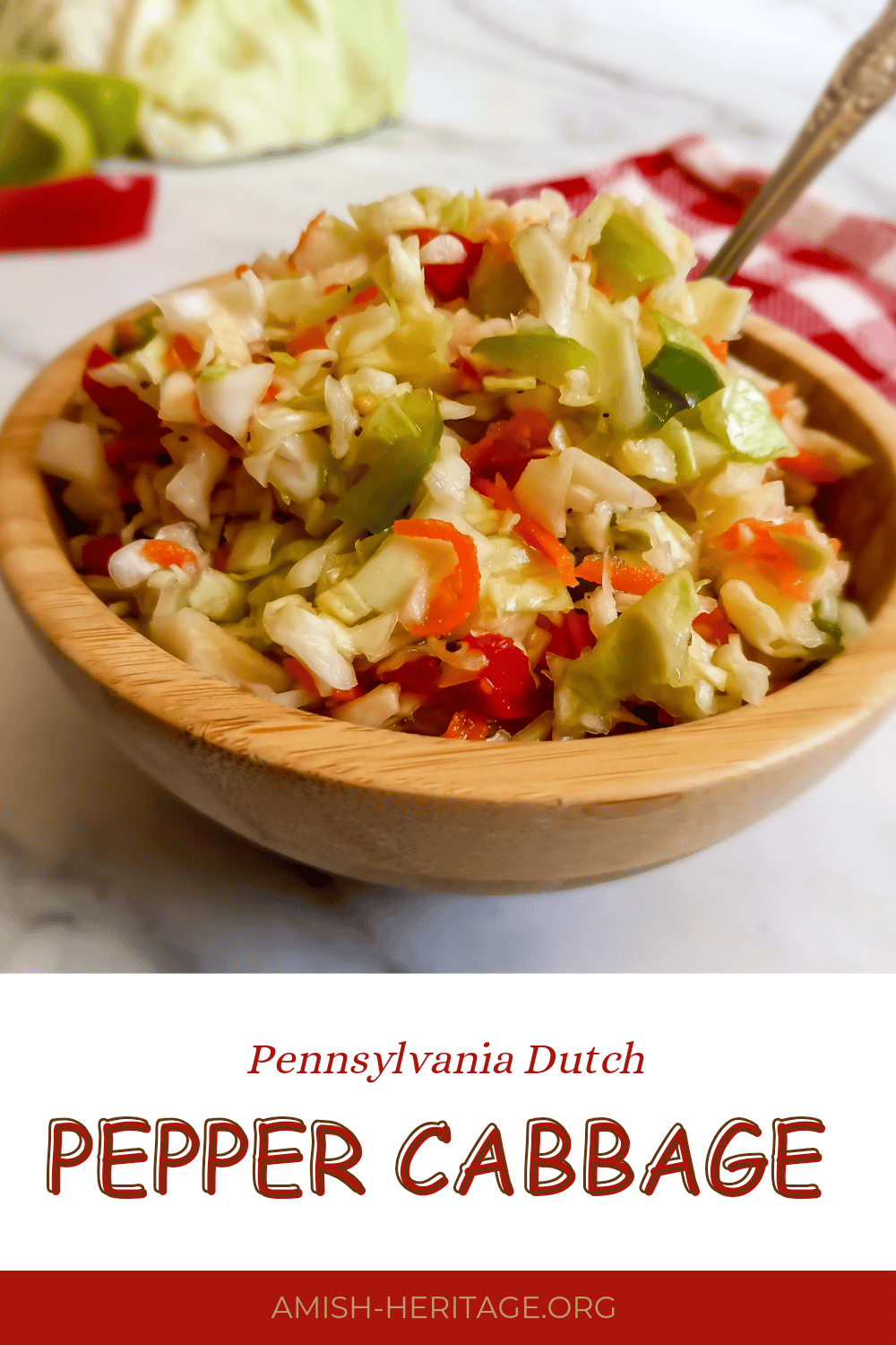 Amish Pepper Cabbage Recipe - Amish Heritage