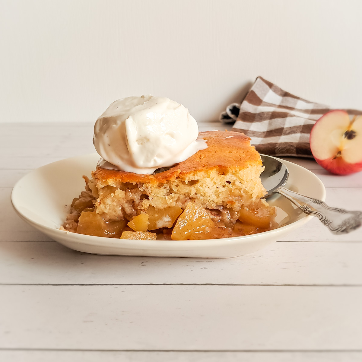 Amish Apple Pudding Cake (Warm Apple Pudding) - Amish Heritage